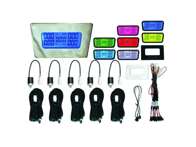 AVS Digital Gauge W/5 Senders | Universal Air